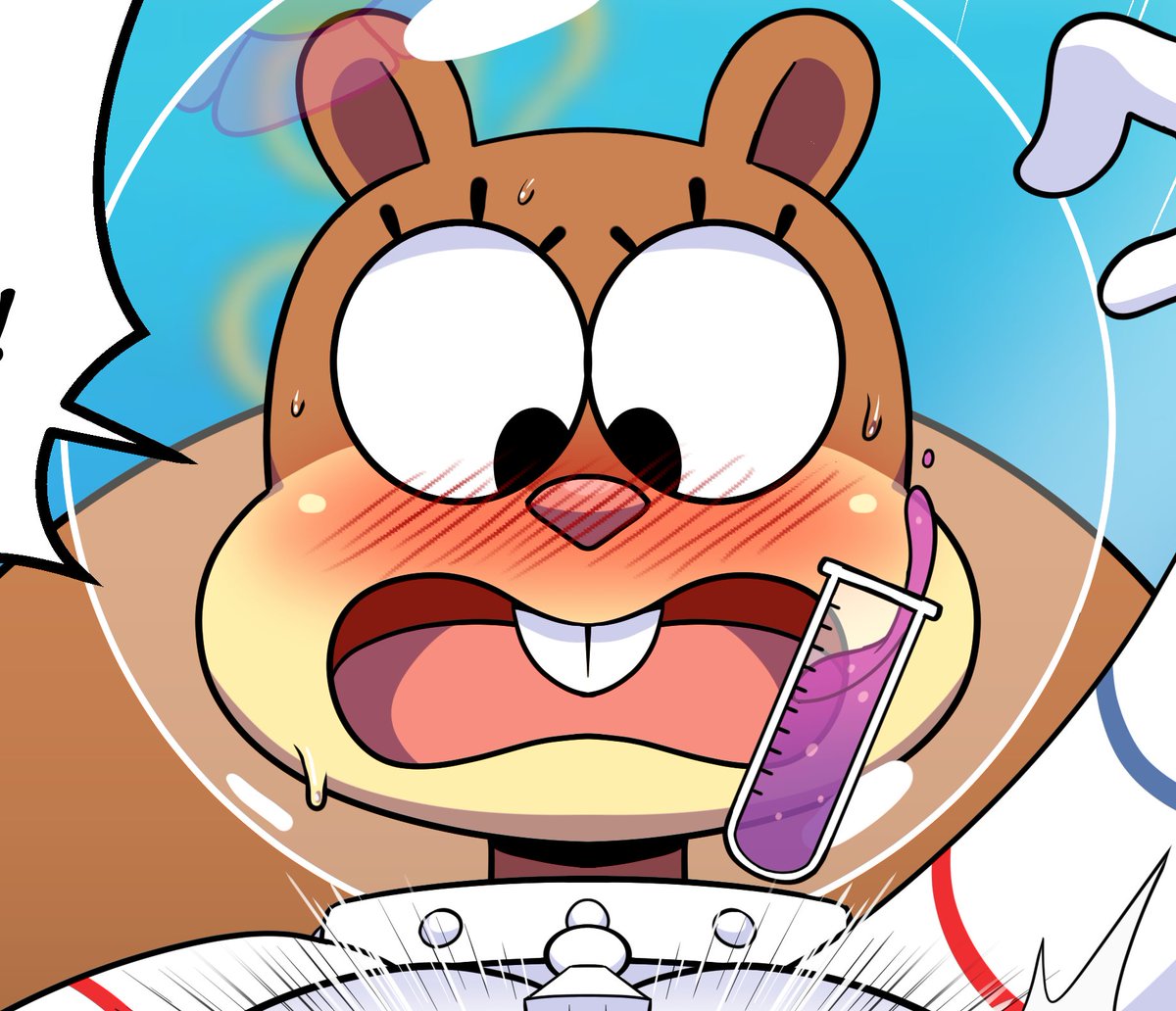 🍭LOLLIPOPCON🍿 on Twitter: "Sandy's experiment failed!🍆🐿️ http://patreon.com/anulolpop https ...