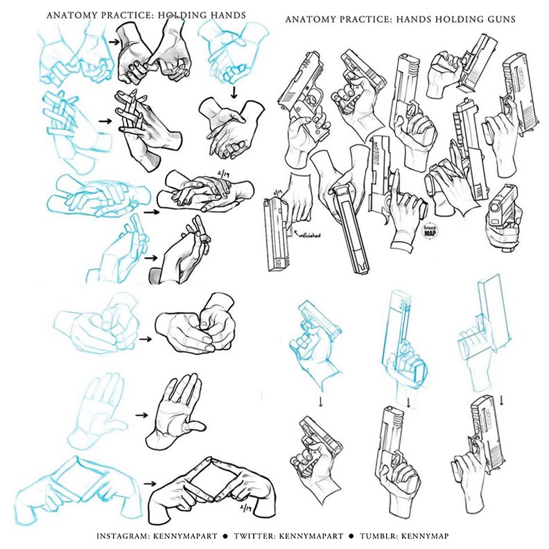 Holding Hands Drawing Reference