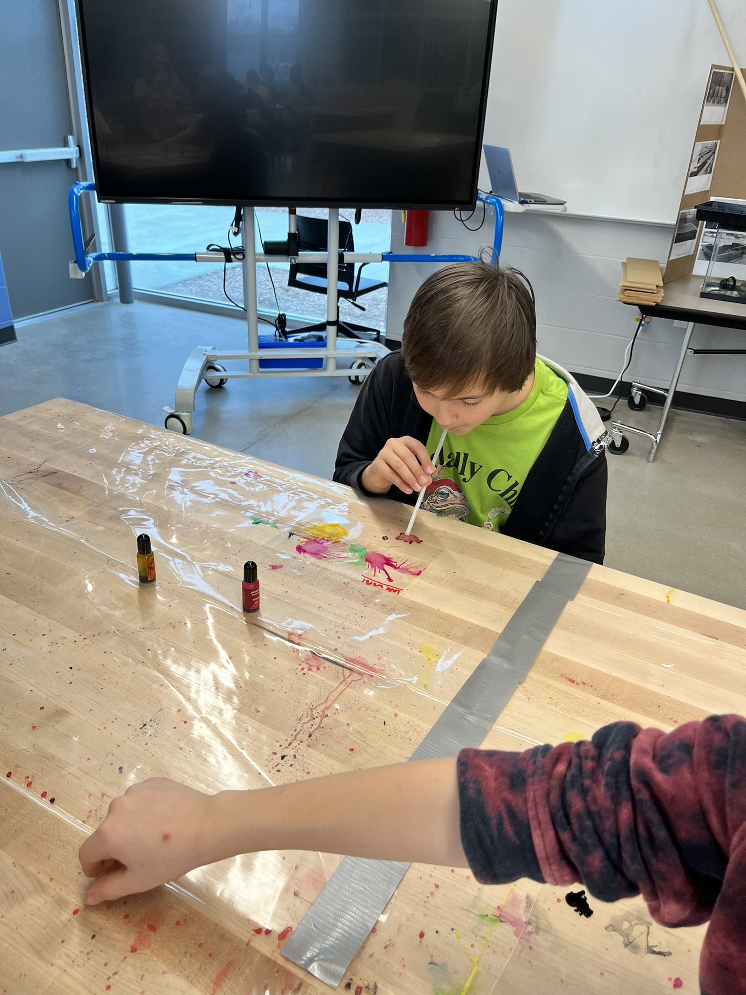 Kelly Swales on Twitter: "6th grade STEAM classes experiment with ...