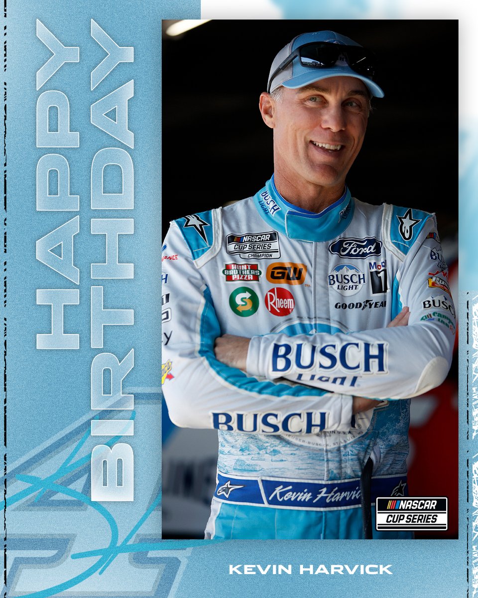 Have a cold one for us! Happy birthday, @KevinHarvick! NASCAR @nascar