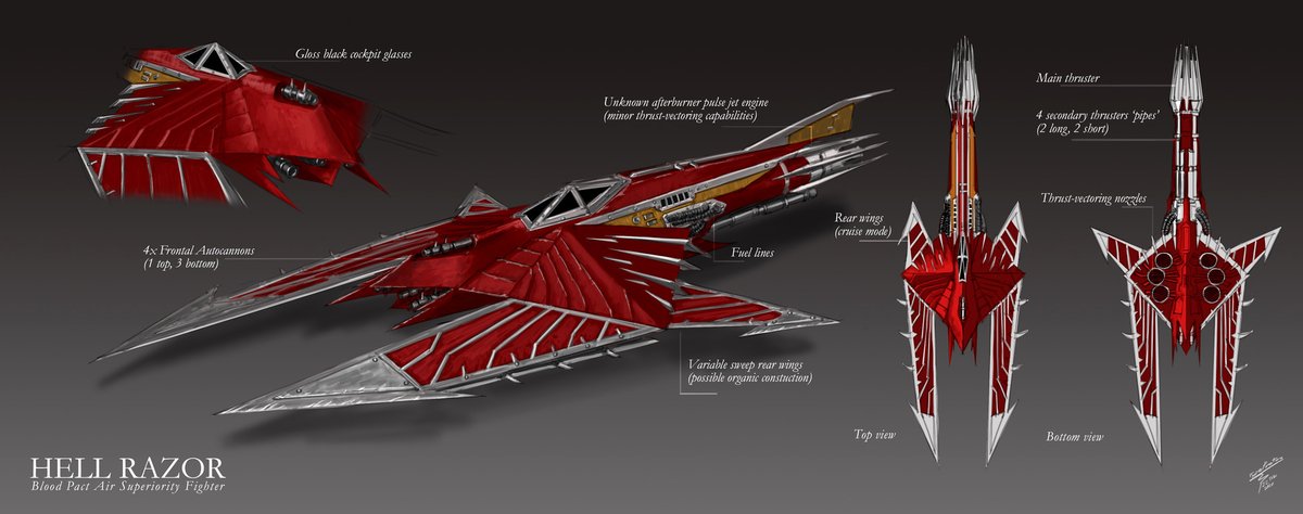 Warhammer 40K on Twitter: "Warhammer 40,000 Double Eagle - Hell Razor by TypeProton"