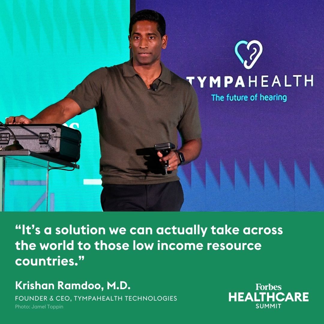 Dr. Krishan Ramdoo showed how @TympaHealth is performing hearing ...