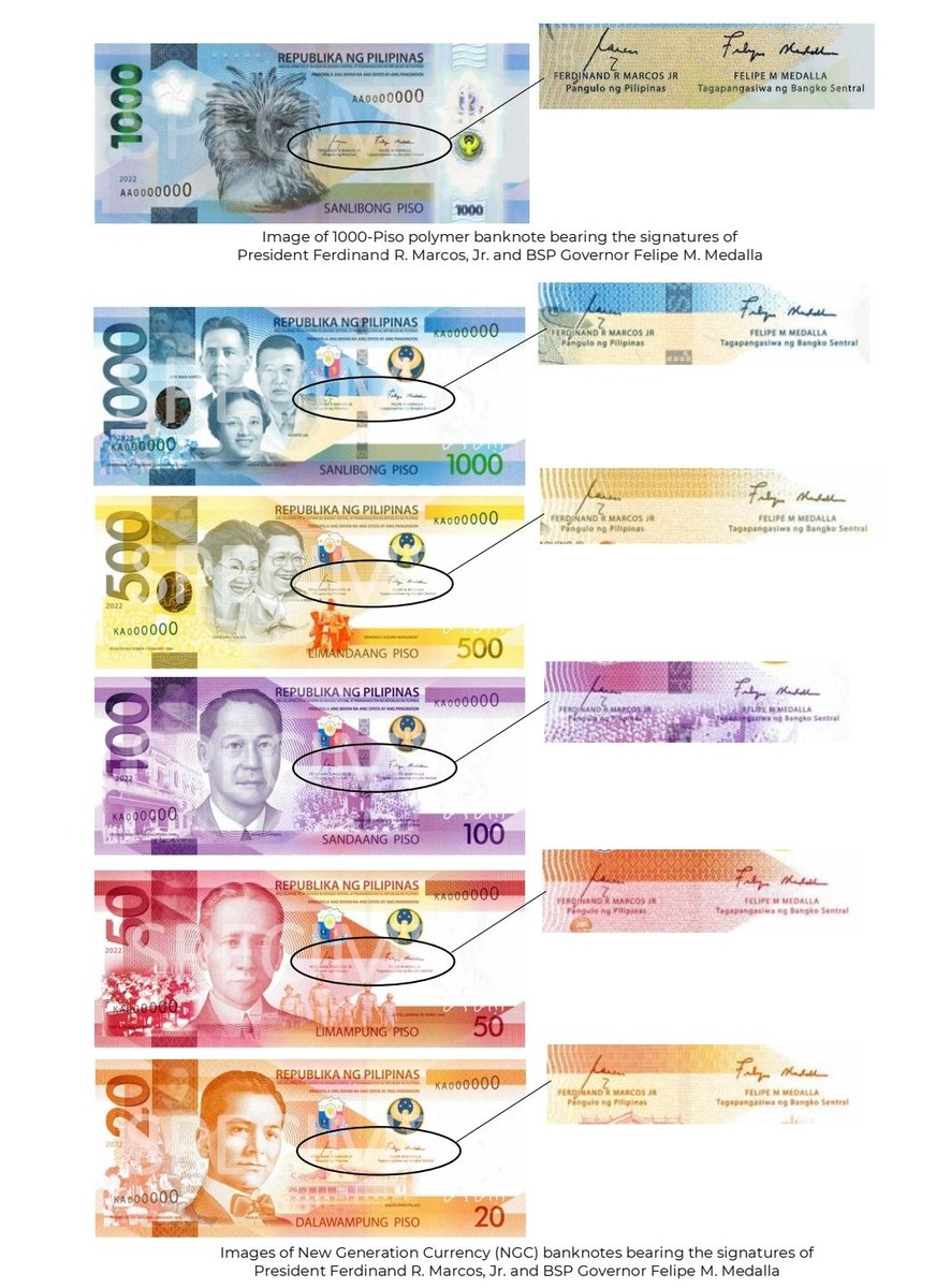 wddeguzman LOOK: Bangko Sentral ng Pilipinas shows banknotes with ...