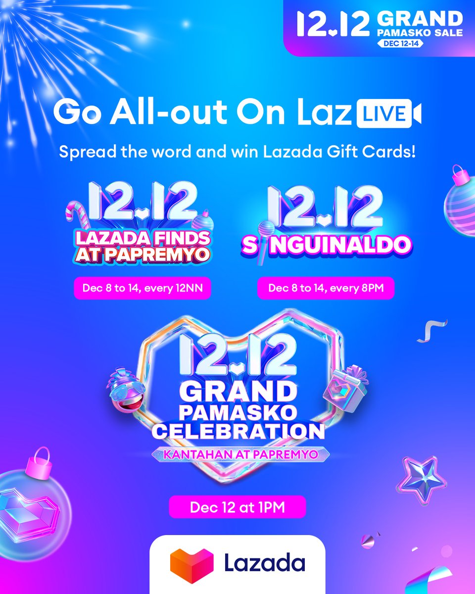 Lazada Philippines on Twitter: "All-out deals, prizes, and performances ...