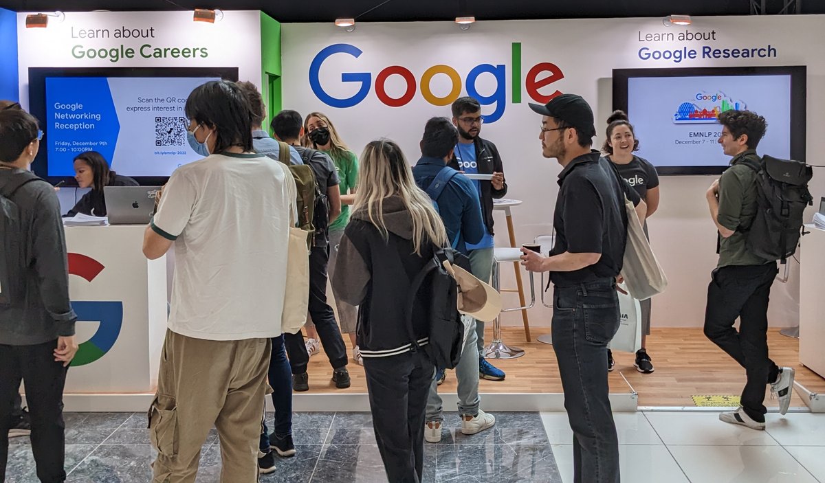 Attending #EMNLP2022 this year? Stop by the Google booth where you can ...