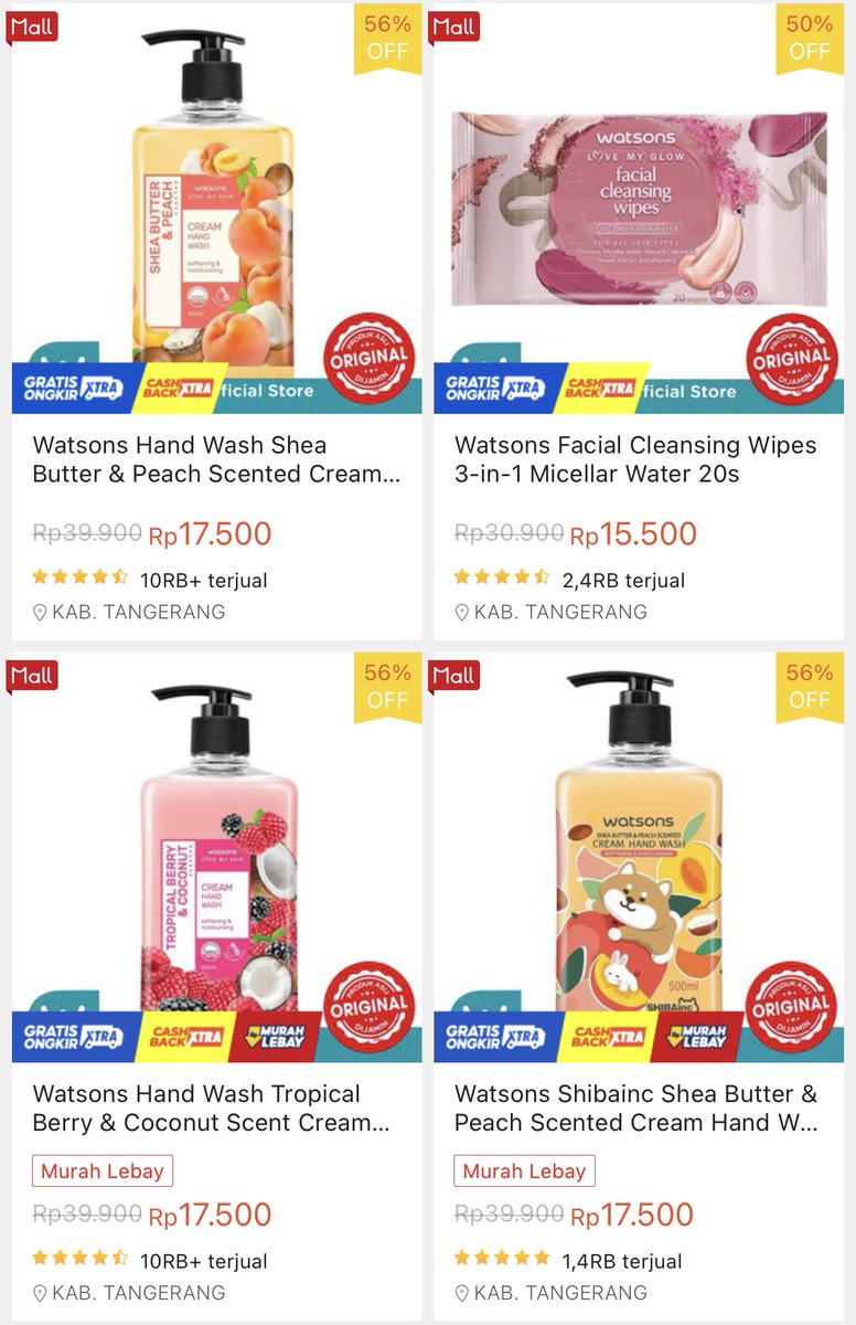 Thread Shopee on Twitter: "Watsons diskon up to 70% https://shope.ee/5AJ6H18slX"