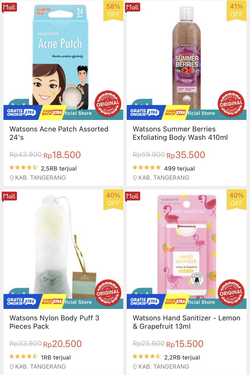 Thread Shopee on Twitter: "Watsons diskon up to 70% https://shope.ee/5AJ6H18slX"
