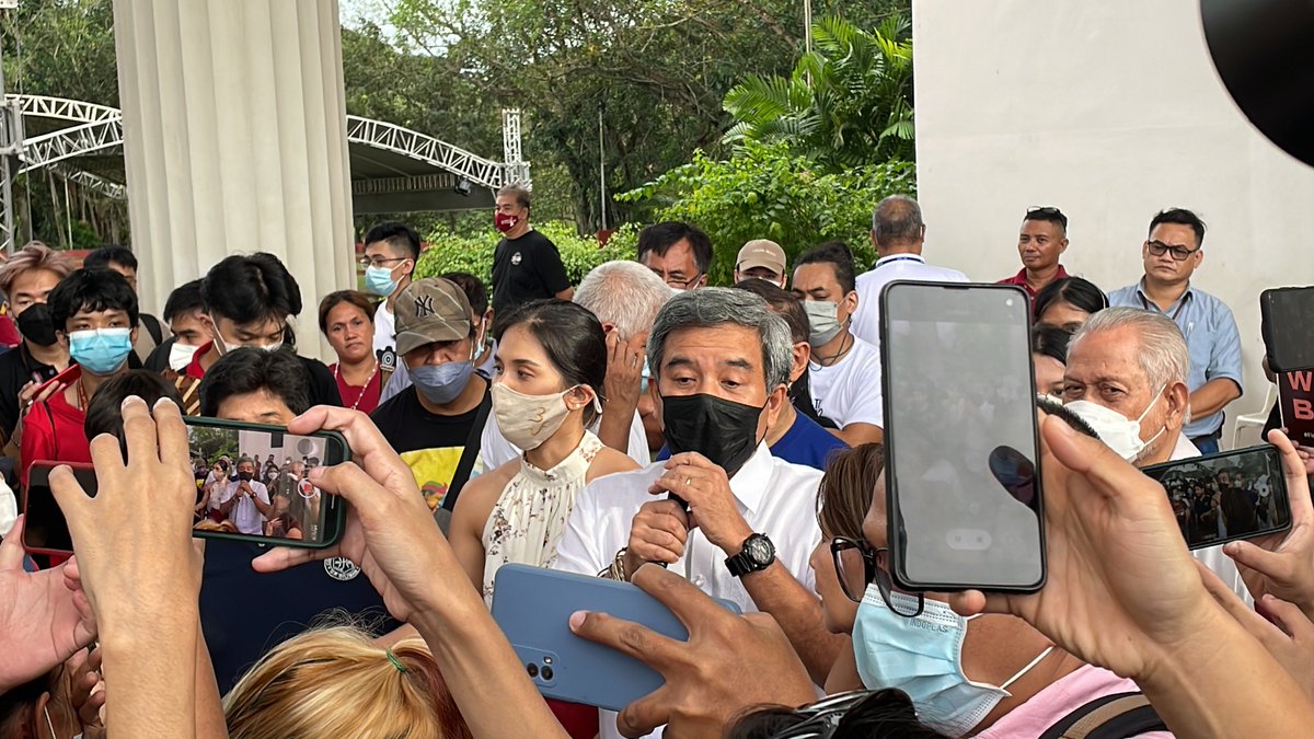 Albert Lirio on Twitter: "UP Diliman Chancellor Fidel Nemenzo speaks to the crowd who had been ...