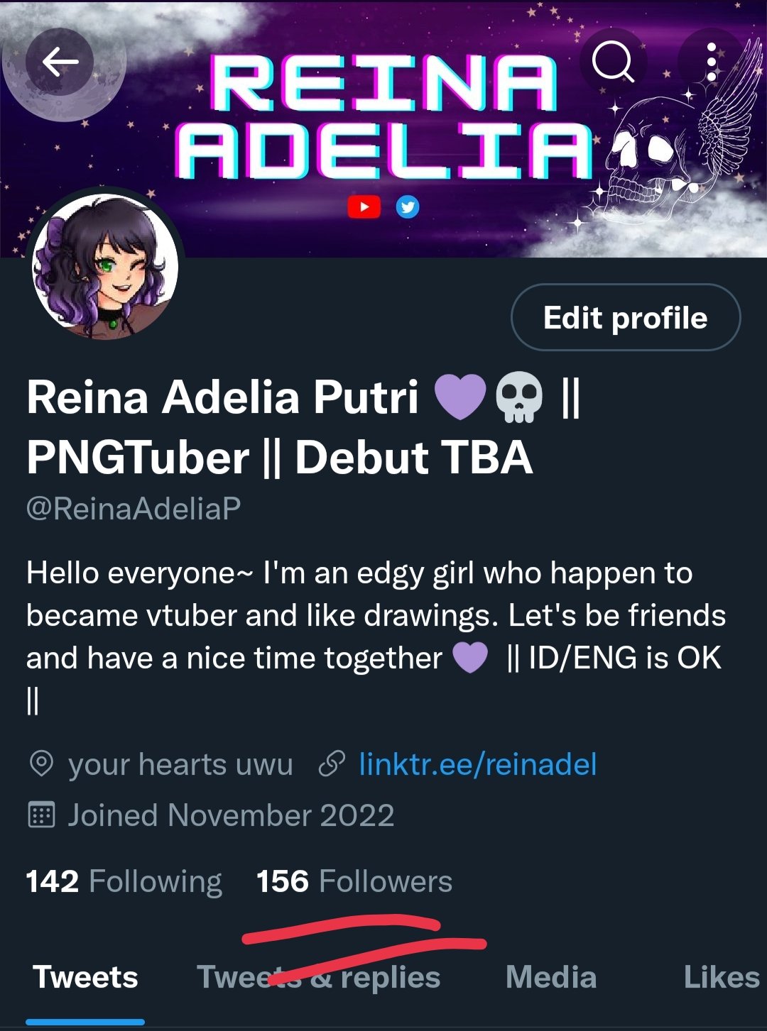 Reina Adelia Putri 💜💀 || PNGTuber || Debut TBA (@ReinaAdeliaP) / Twitter