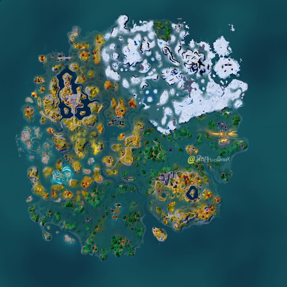 Raphoocomix On Twitter Fortnite Chapter 4 Flooded Map Concept