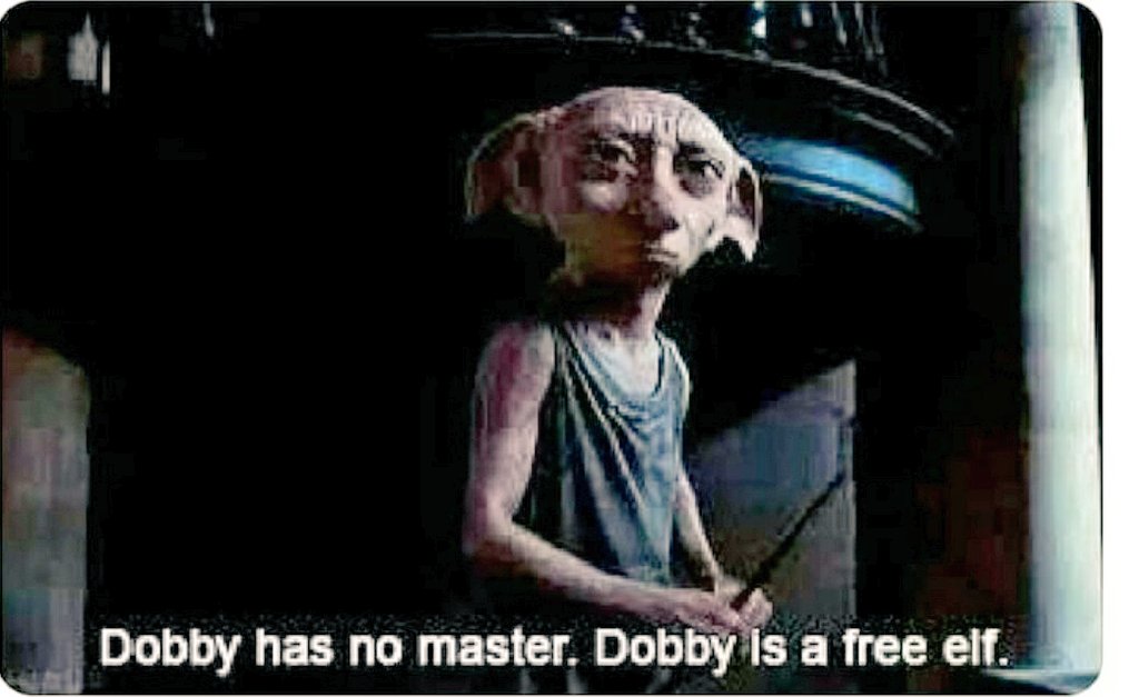 Dobby Has No Master Meme