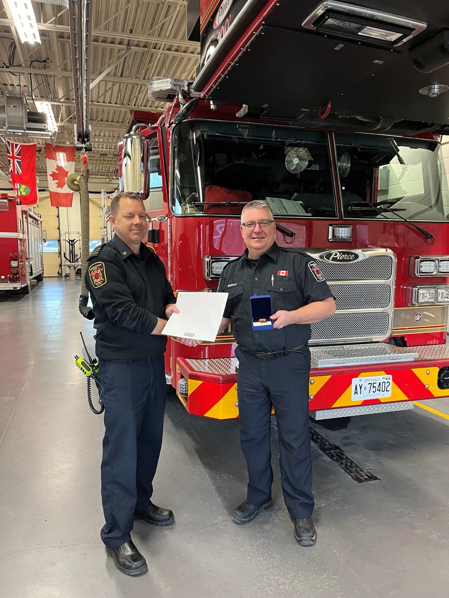 Mississauga Fire on Twitter: "Congratulations to FF Mark Belford on receiving his 20-year ...