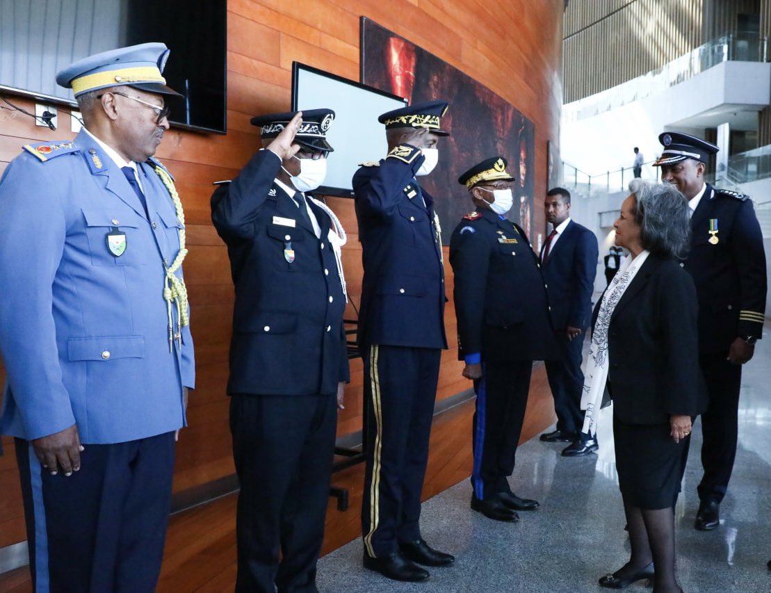 Office of the President, Ethiopia on Twitter: "1/3 ፕሬዚደንት ሣህለ ወርቅ ዘውዴ የ24ኛው የምስራቅ አፍሪካ የፓሊስ አዛዦች ...