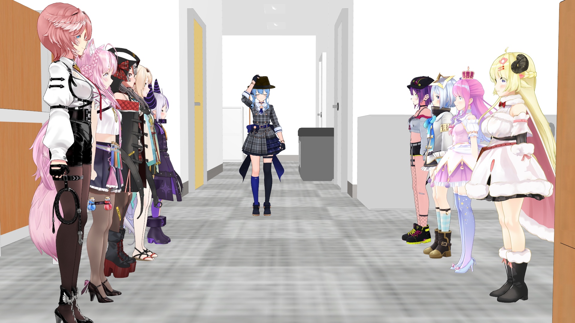 マリMMD＠中部方面艦隊所属 on Twitter: "ホロライブ養成所 ＃MMDホロライブ #ほしまちぎゃらりー #Laplus_Artdesu #Luillust #こよりすけっち #さか ...