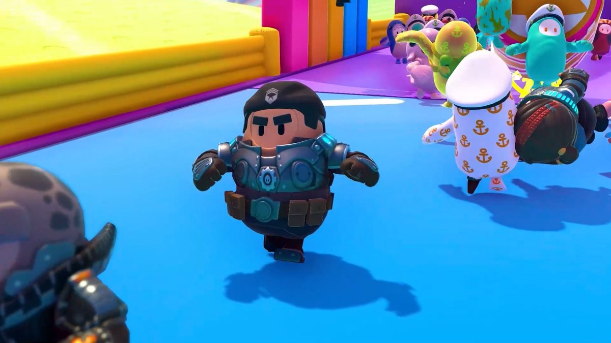 Fashionably fearsome Marcus Fenix along with a pair of franchise ...