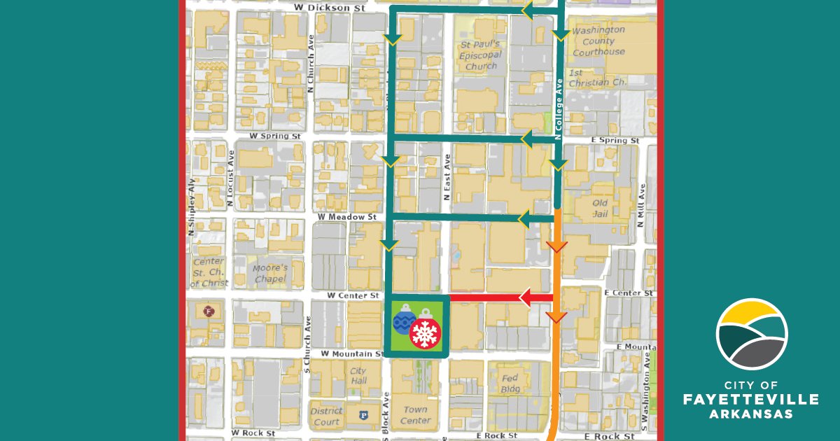 Map Of Downtown Fayetteville Ar City Of Fayetteville, Arkansas On X: