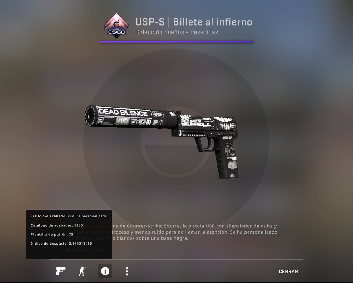 Nenocs on Twitter: "🔥🎉SORTEO EZ CS-GO🎉🔥 USP-S BILLETE AL INFIERNO (Ticket to hell) (FT ...