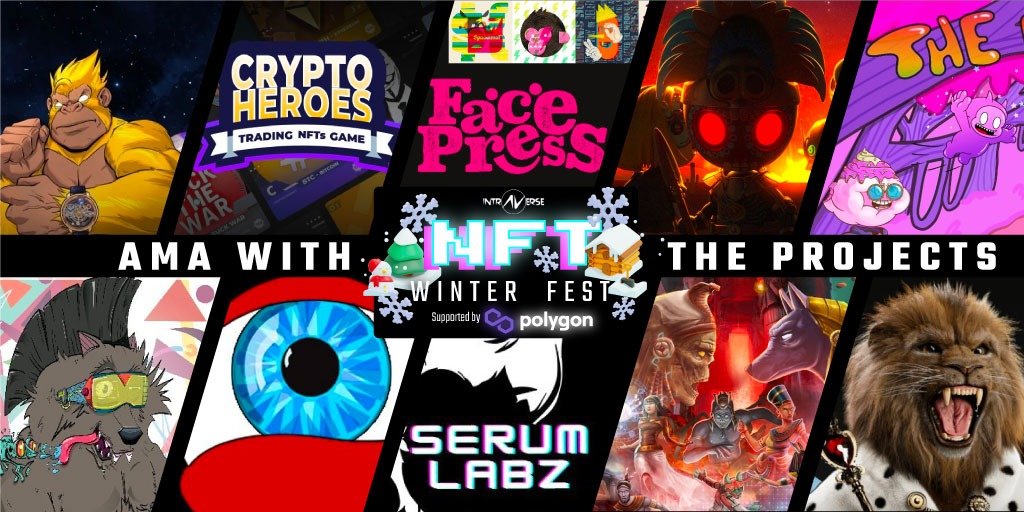 Intraverse on Twitter: "NFT Winter Fest Partners Presentation Batch 2/3 + 50$ Giveaway & 5 Early ...