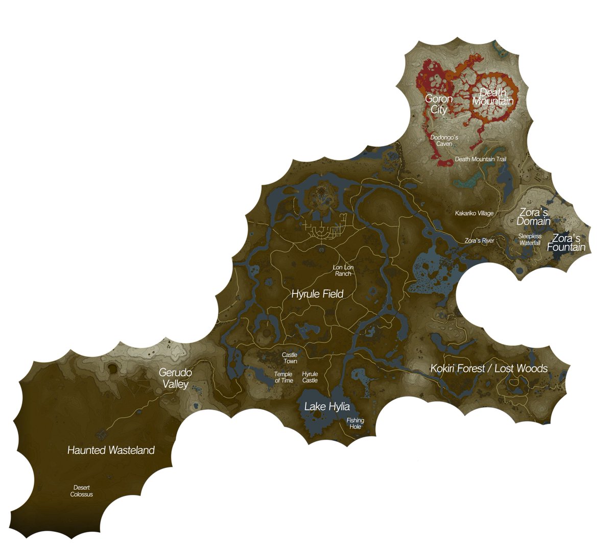 Oot Map Vs Botw Map My Xxx Hot Girl