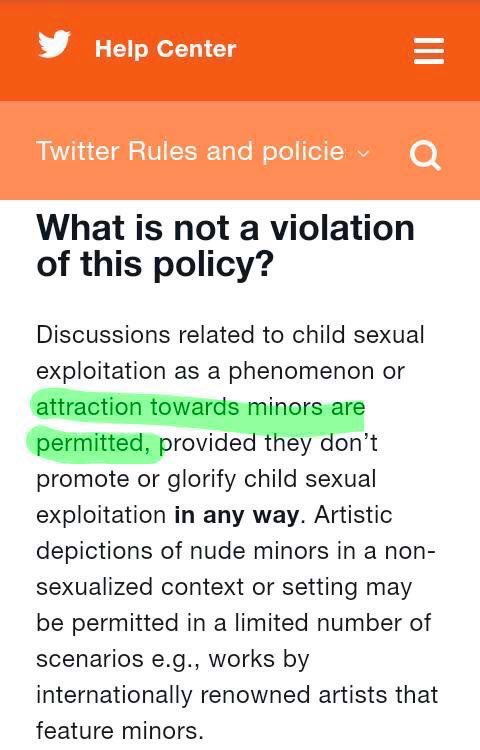 shadynasty on Twitter: "Pretty sure you even had rules protecting pedophiles using the website ...