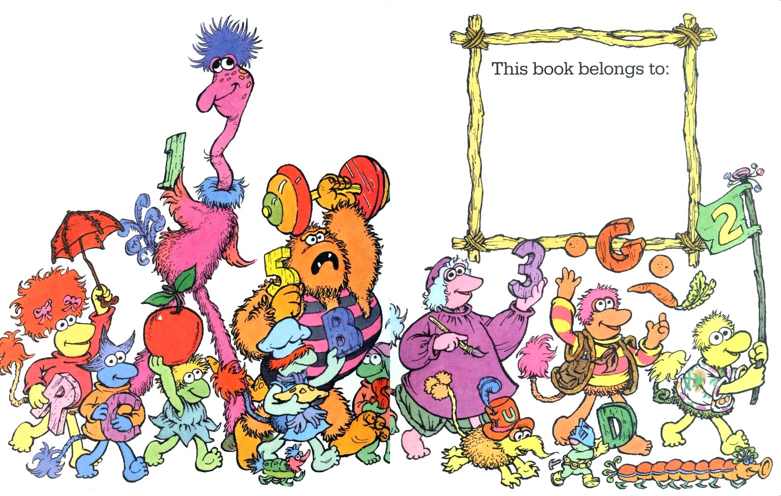 Fraggle Rock Character Drawings