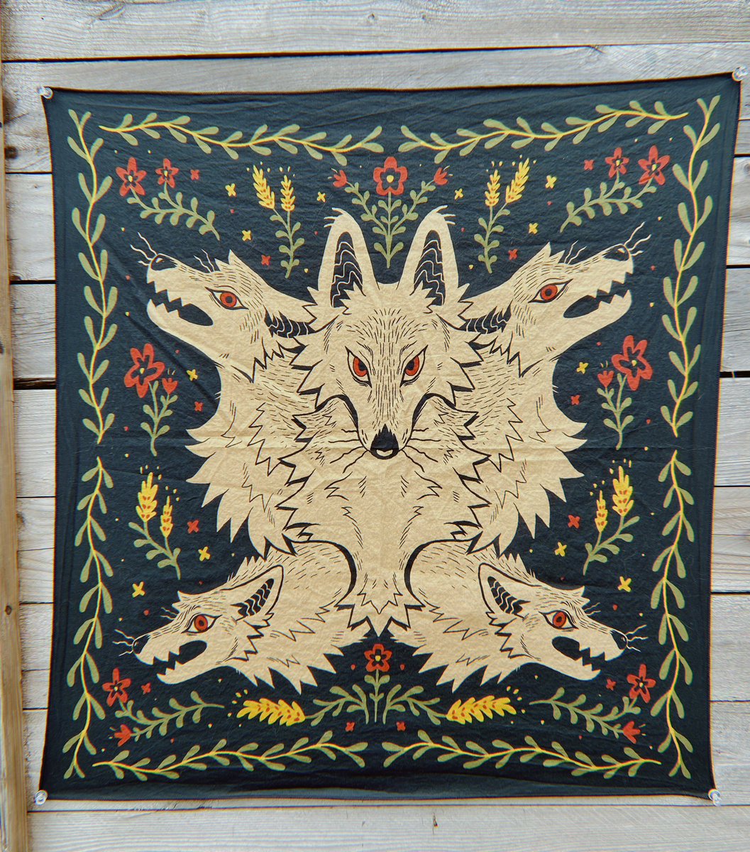 「A New Wolverine bandana, wolf and wildflower bandana restock」 𝕸𝖔𝖙𝖍 の漫画