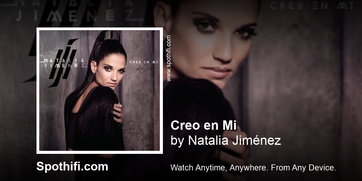 Natalia Jimenez Creo En Mi
