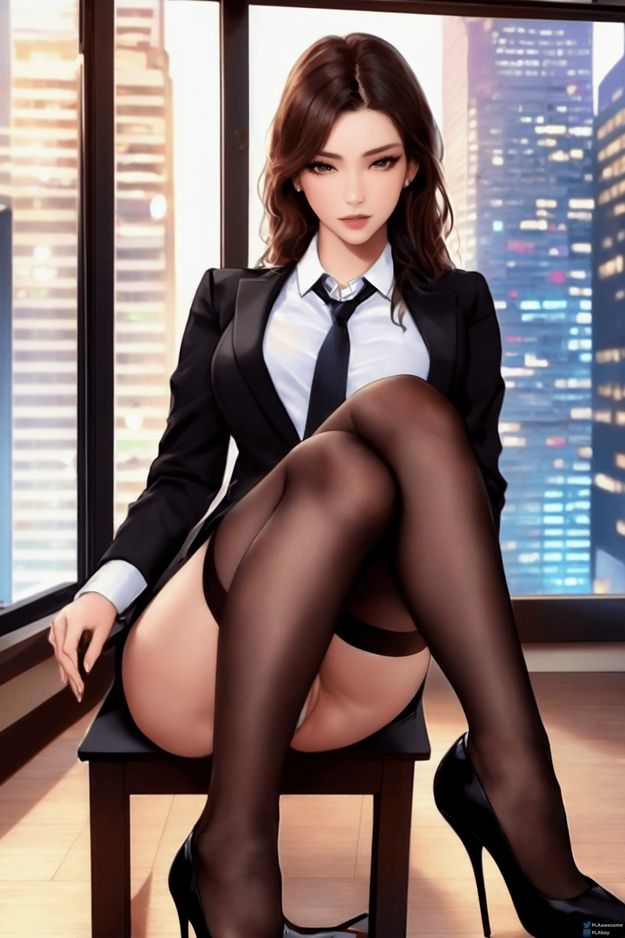 PLAboy | post AI waifu I made 🇸🇬 on Twitter: "the new boss want to have a talk with you😉 full ...