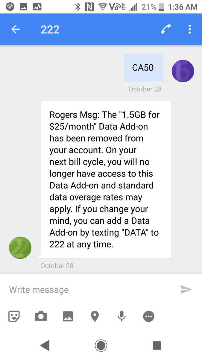 Patrycja Rejch on Twitter: "Hi Rogers. I remember calling you to cancel the Data Add-on overage ...