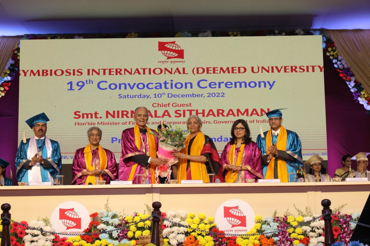 NSitharamanOffice on Twitter: "Smt @nsitharaman attends the 19th Convocation Ceremony of ...