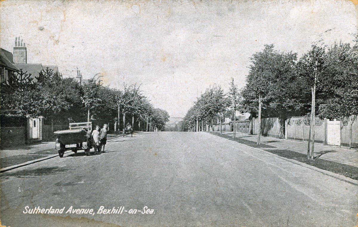Bexhill Museum on Twitter: ""Sutherland Avenue, Bexhill-on-Sea." #Bexhill #Sussex #Postcard sent ...