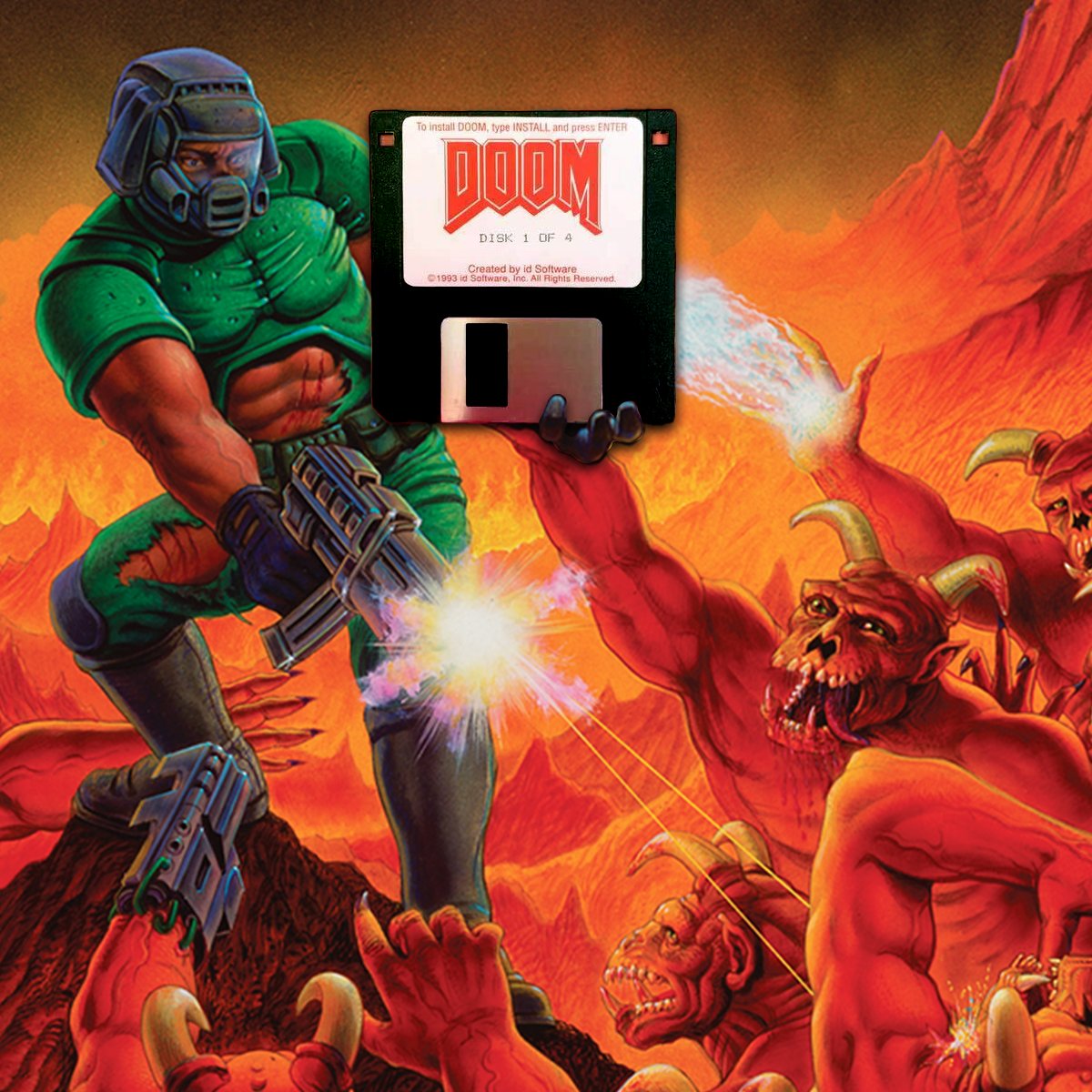 DOOM on Twitter: "remember when games came on physical save icons happy birthday DOOM (1993 ...