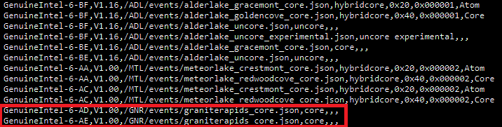 InstLatX64 on Twitter: "#Intel perfmon tool got #Crestmont-based #SierraForest (#SRF, CPUID ...
