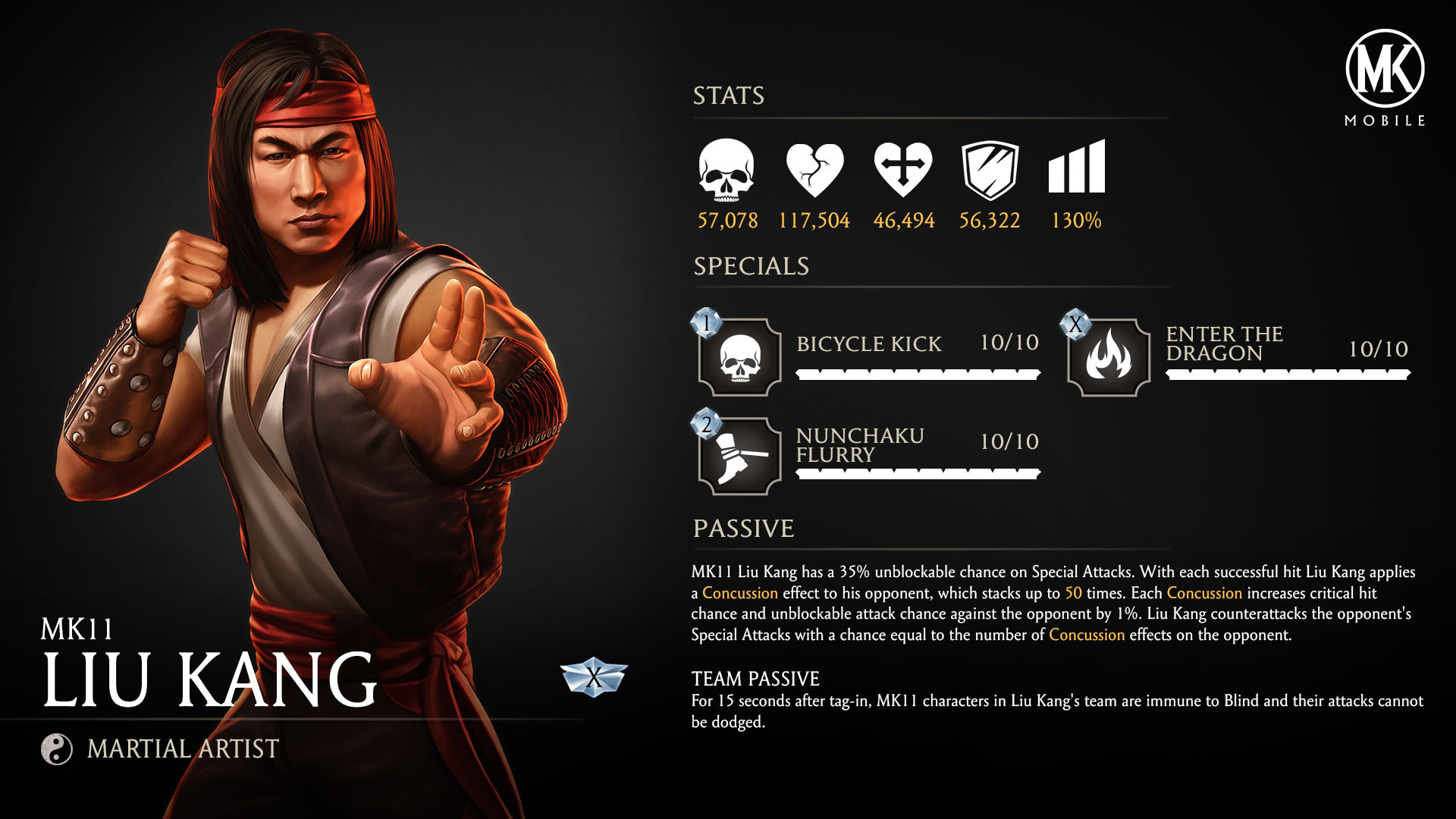 Liu Kang Flying Dragon Kick