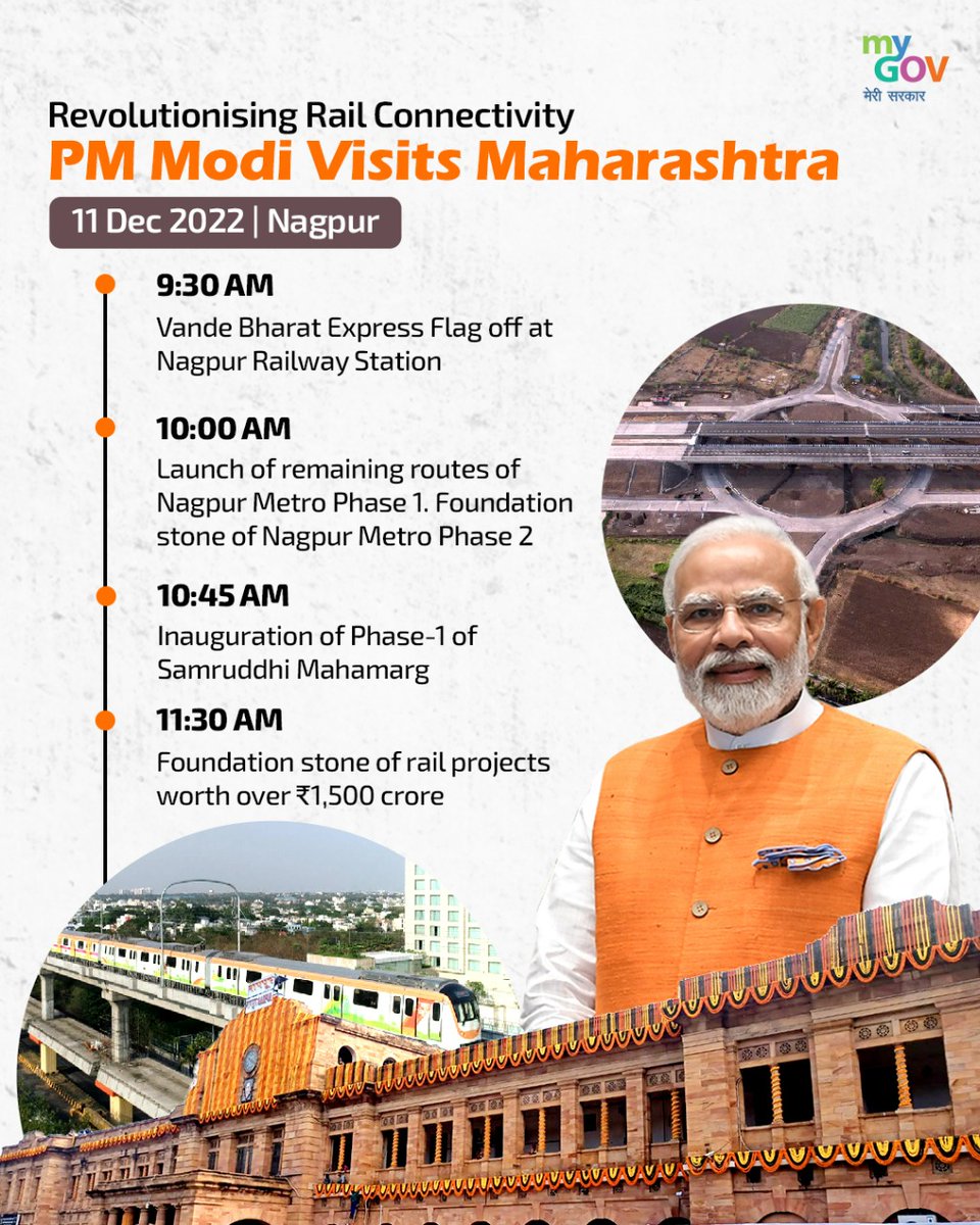 MyGovIndia on Twitter: "WATCH LIVE PM @narendramodi to visit Maharashtra, inaugurate various ...