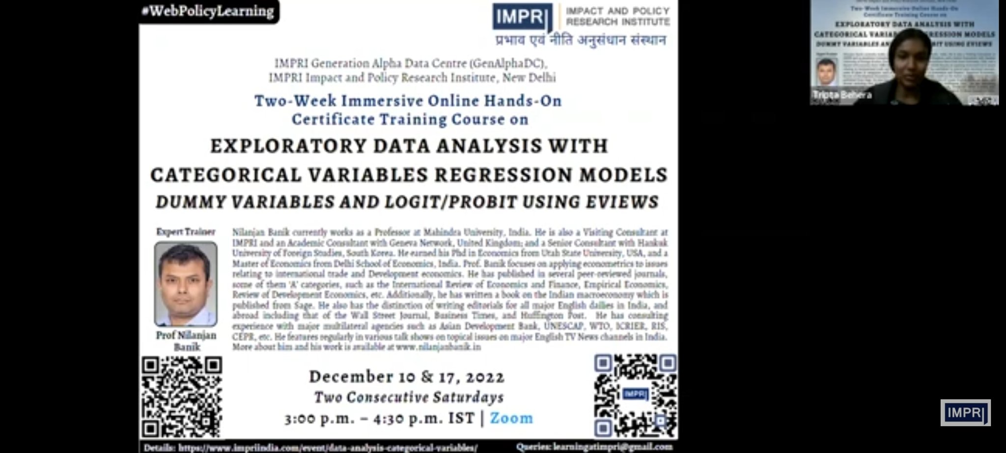 IMPRI Impact and Policy Research Institute on Twitter: "#IMPRI #WebPolicyLearning 2 Week ...