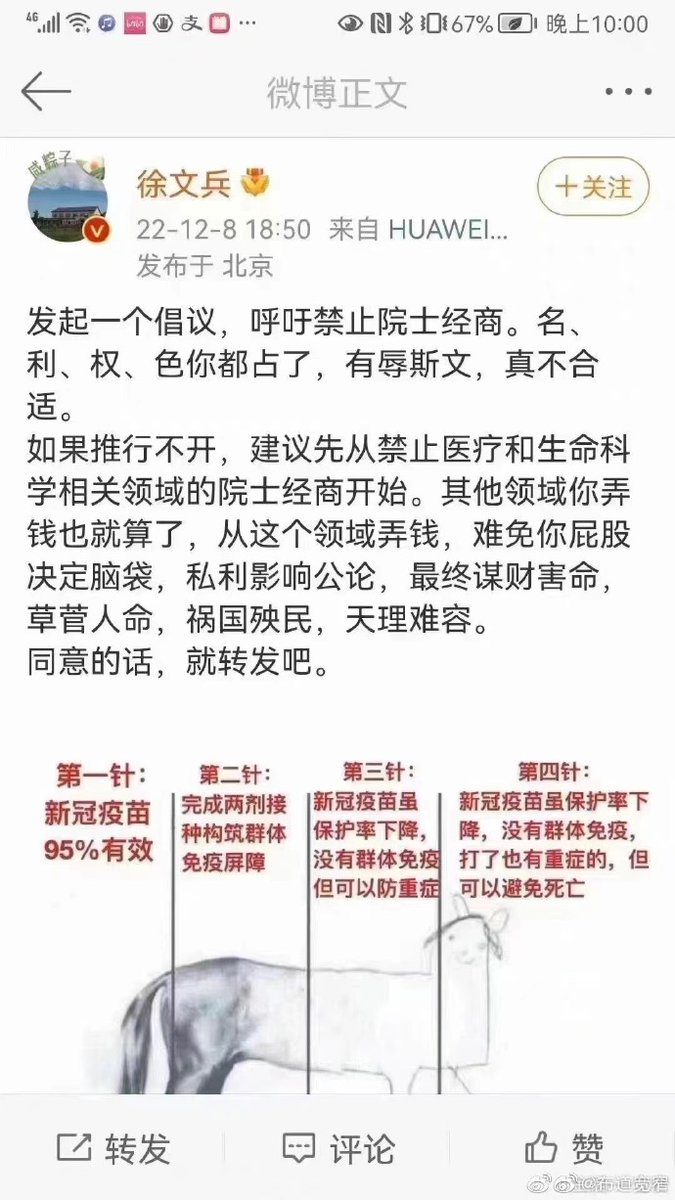自由微博 On Twitter 宽窄思语超话 【禁止院士经商,你赞成吗?】 转:现在院士群体的最大问题,是利用院士的头衔和资源开办公司,而且不是开一个公司,而是搞企业群,大肆的谋取各种
