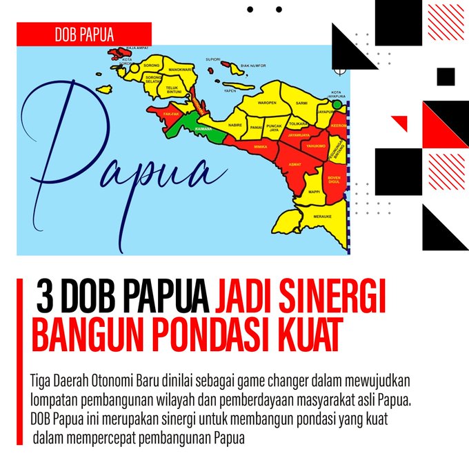 Revan Yuda on Twitter: "3 DOB Papua jadi sinergi bangun pondasi kuat . . #Papua #PapuaAdalahKita ...