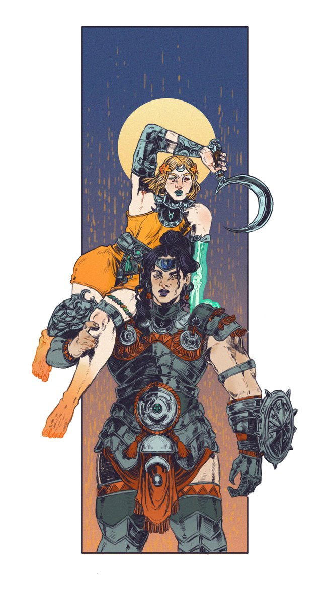 「Melinoë and Nemesis #hades2 」|well_dipper (commissions open)のイラスト