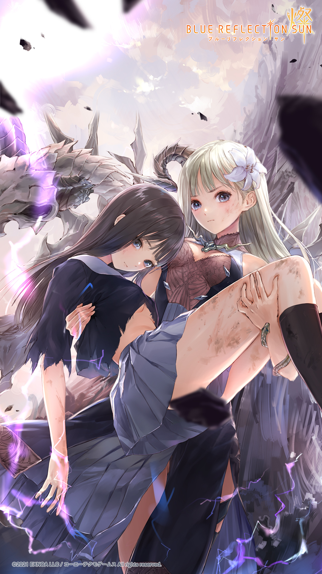 《BLUE REFLECTION SUN / 燦》桌布壁紙 - hth的創作 - 巴哈姆特