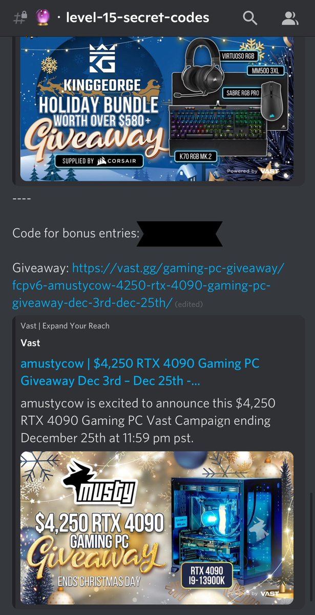 Vast on Twitter: "RT @VastGG: 25 Secret codes now available in our Discord! That also includes ...