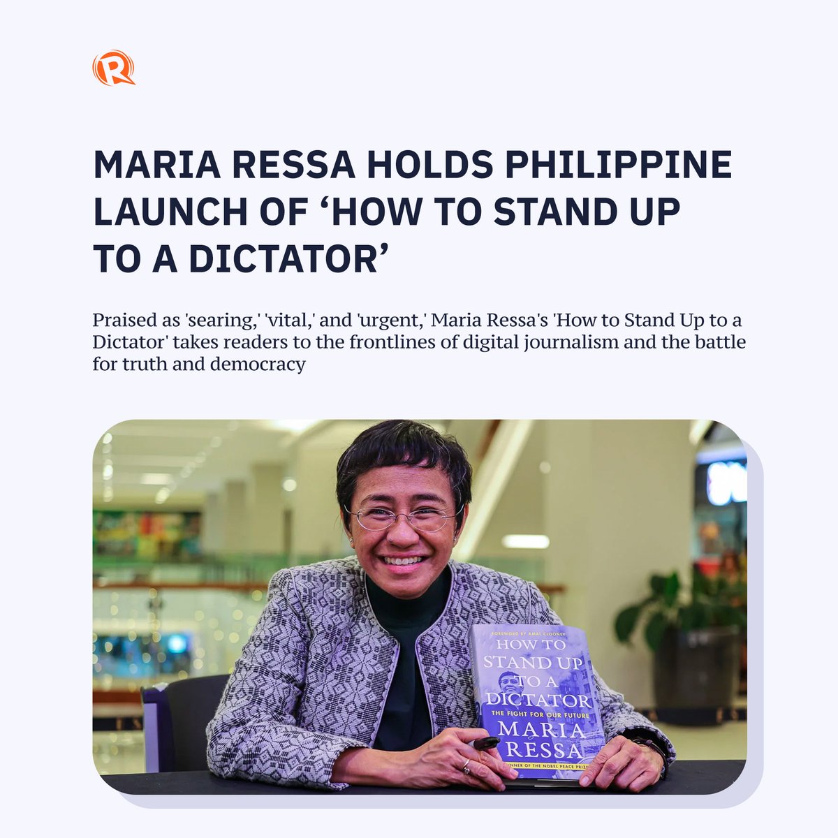 Nobel laureate and Rappler CEO Maria Ressa, fresh from a global whirl ...