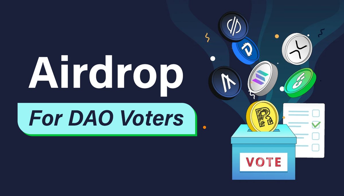Be a DAO Voter and Get Juicy Airdrops 🪂🤑 📌 If you ignore, most probably ...