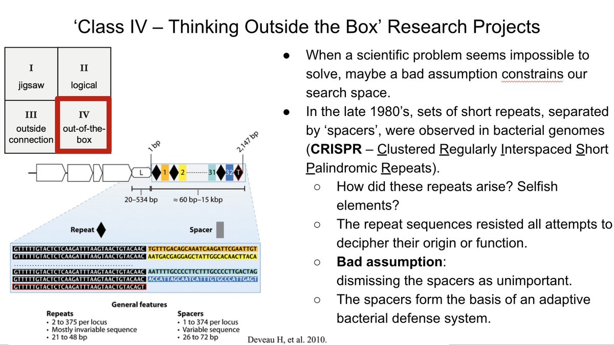 A scientific problem can be classified as a kind of jigsaw puzzle ...