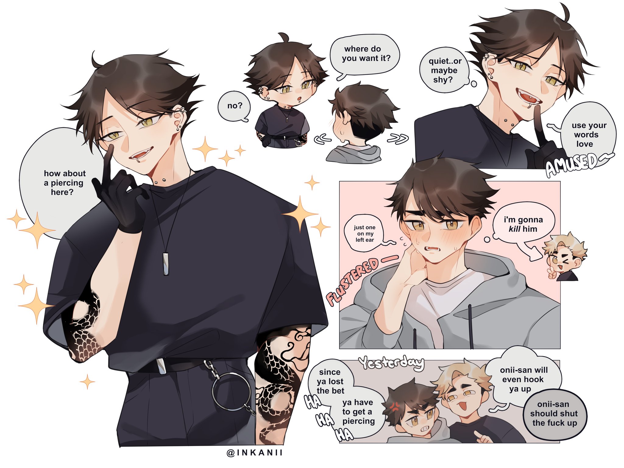 inkanii 🎄 on Twitter: "piercer! suna at your service #haikyuu #sunaosa https://t.co/yxxsq8bxgV ...