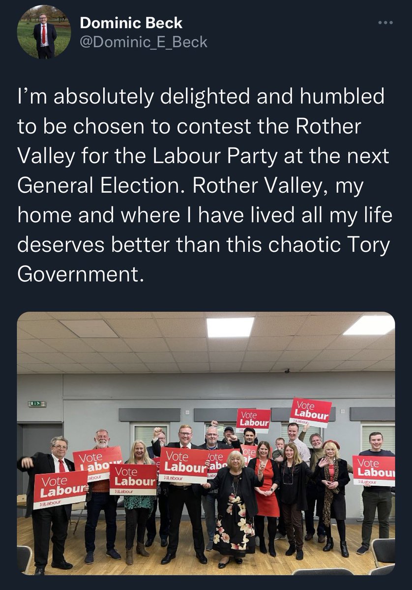 1. Rother Valley Labour CLP has selected Dominic Beck as its candidate ...