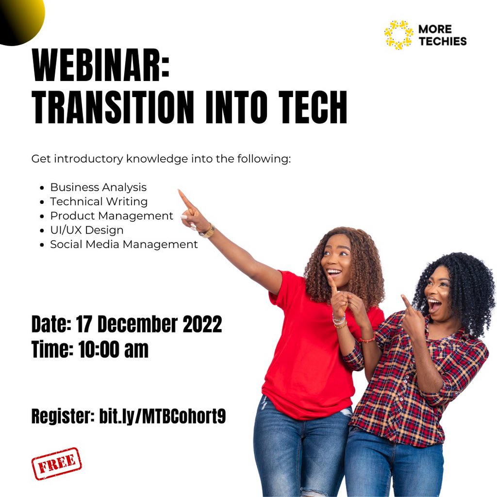 When it comes to getting into tech and/or starting out in tech. You ...