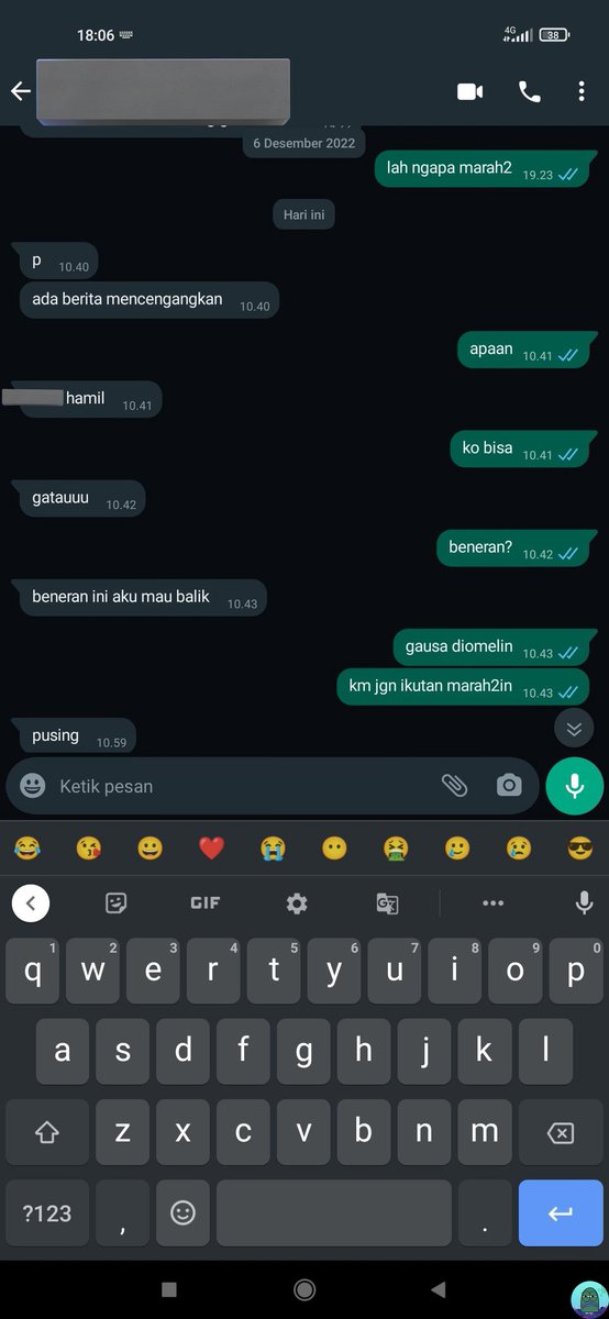 Tanyarl ㅡ Dilarang 🔞 on Twitter: "💚 aku sm mas pacar lg berantem enggak chatan hampir seminggu ...