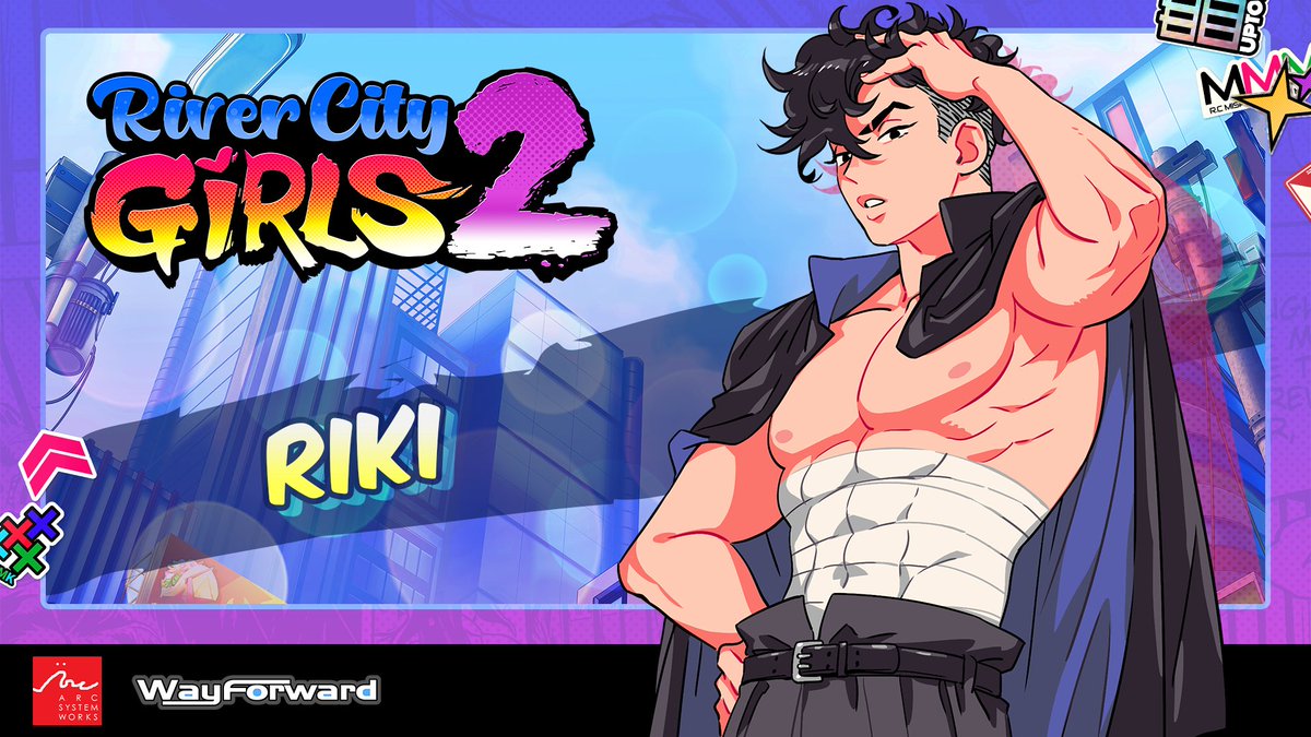 WayForward on Twitter: "Riki is Kyoko's boyfriend and Kunio's rival turned best bud. Though on ...