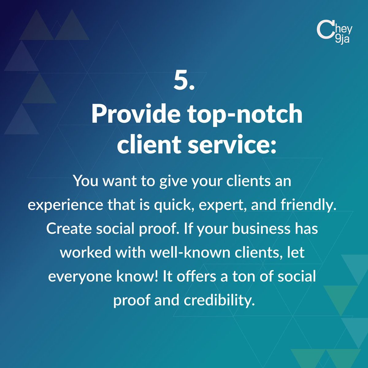 6 WAYS TO WIN YOUR CLIENT' TRUST A thread 🧵 - المسلسل من Chiedu Okpala ...
